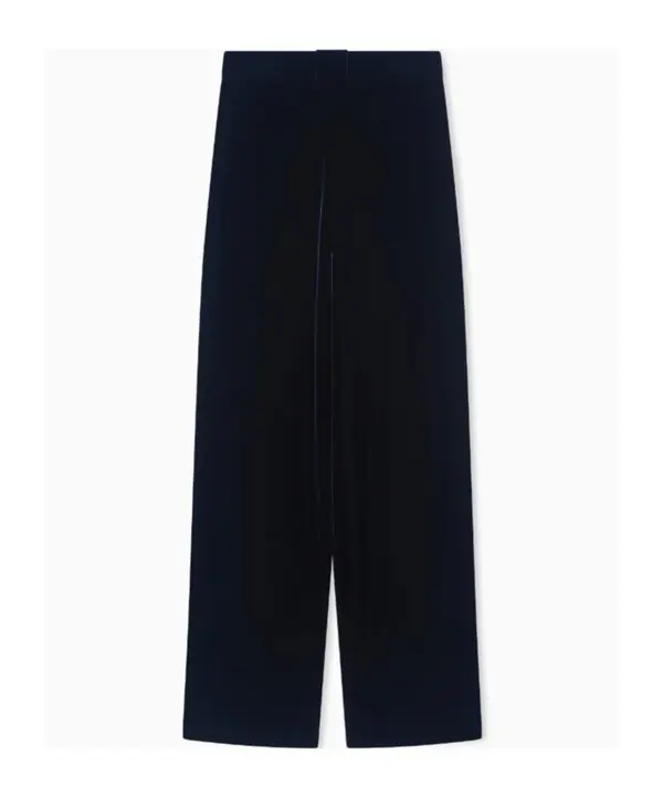 Giorgio Armani Double-darted Velvet Trousers