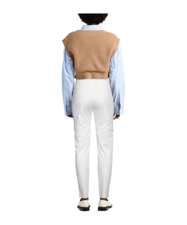 Max Mara Solidcolor Stretch Fabric Pants