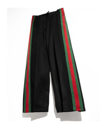 Gucci Silk Cotton Sportswear Pants With Web