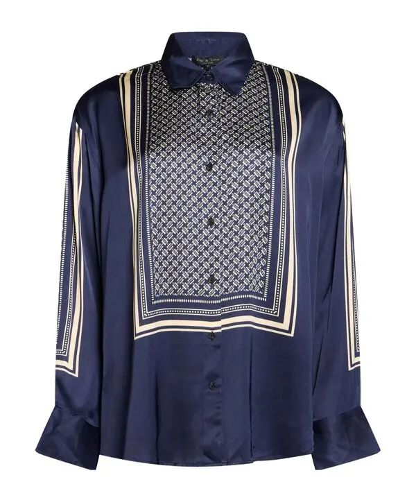Rag & Bone Two-tone Satin Shirts