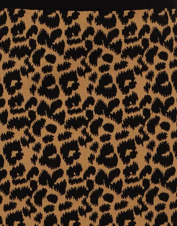 Max Mara Leopardprint Knit Midi Skirt