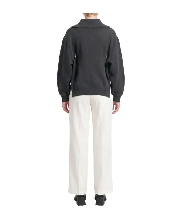 Balenciaga Solid-color Thick Knit Top