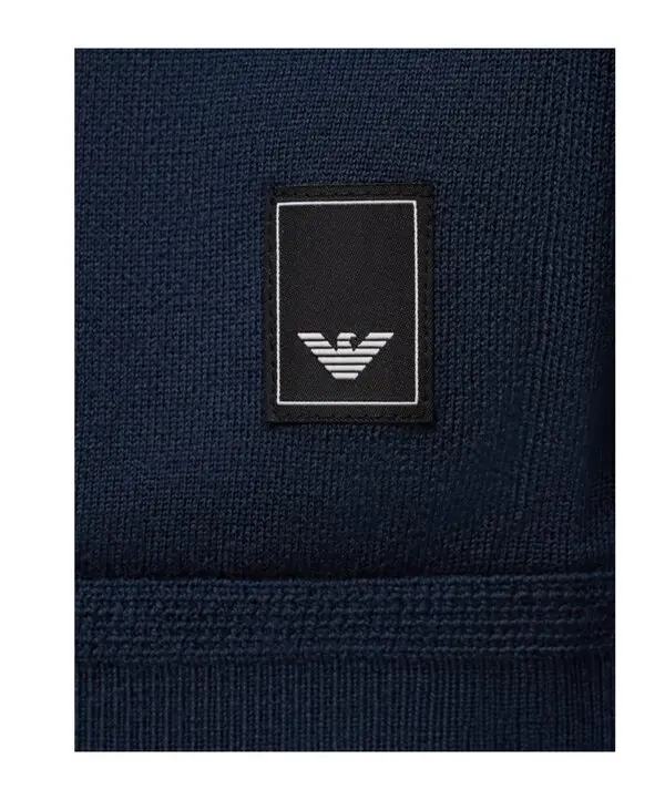 Emporio Armani Zip-up Hooded Cardigan