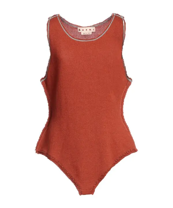 Marni Solidcolor Cashmere Sleeveless Knit Top