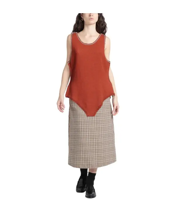 Marni Solidcolor Cashmere Sleeveless Knit Top