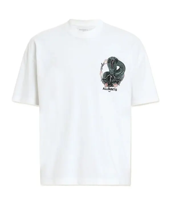 ALLSAINTS Snakebite Graphic T-shirt - Optical White