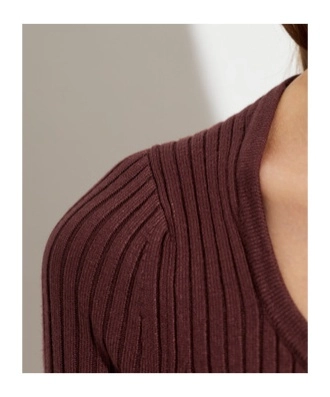 ALLSAINTS Square Neck Rib Knit Top