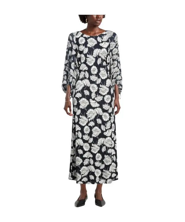 Max Mara Floral Print Trumpet Dress