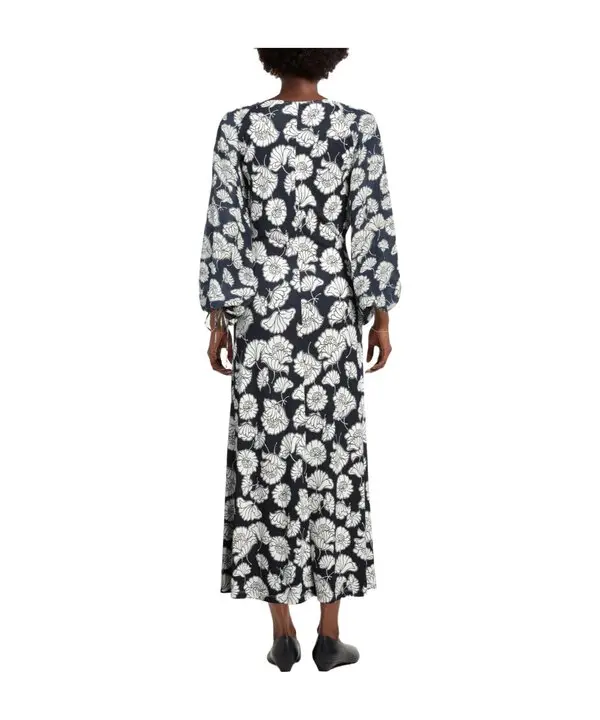 Max Mara Floral Print Trumpet Dress