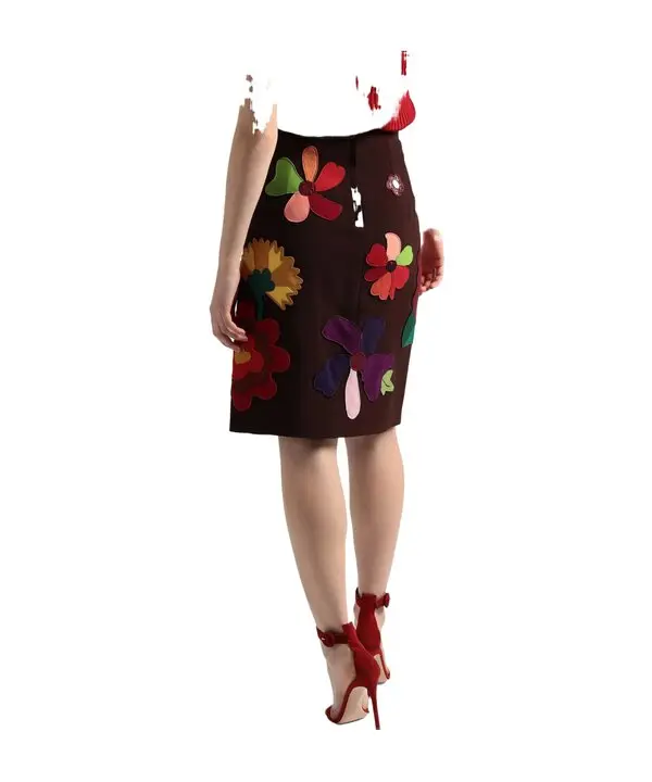 Dolce & Gabbana Floral Print Umbrella Skirt