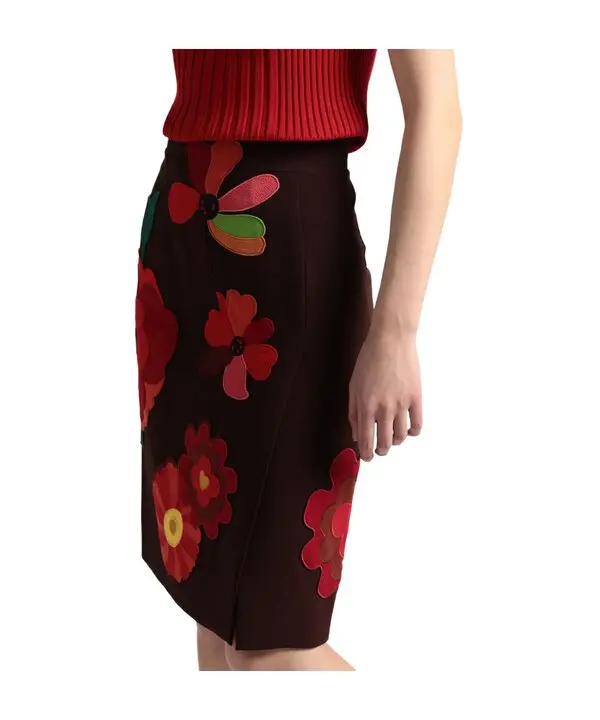 Dolce & Gabbana Floral Print Umbrella Skirt