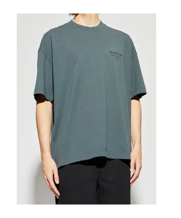 ALLSAINTS Xander Flocked Logo Oversized T-shirt