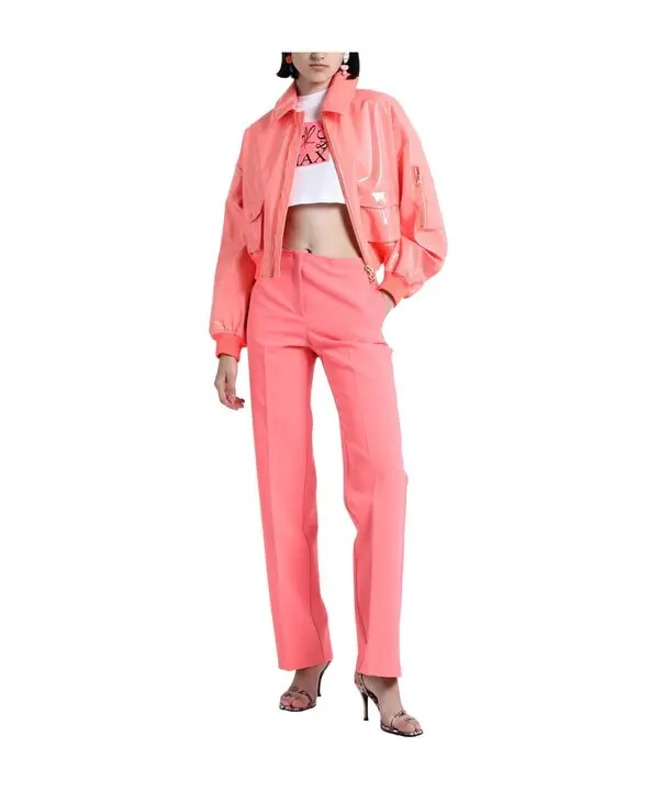 MAXCO. Solid-colored Pleated Trousers