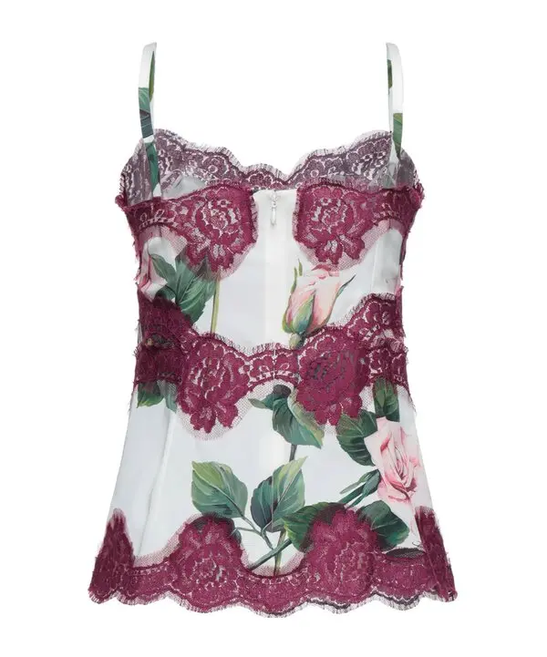 Dolce & Gabbana Floral Lace Sleeveless Top