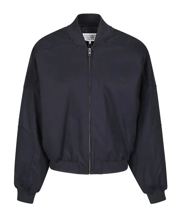 MAISON MARGIELA Cotton Twill Bomber Jacket - Black