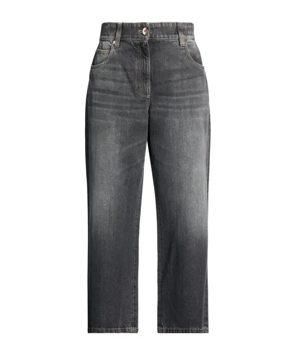 Brunello Cucinelli Denim Trousers - Black