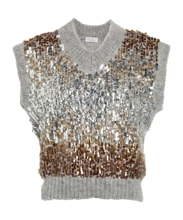 Brunello Cucinelli Solidcolor Knit Vest