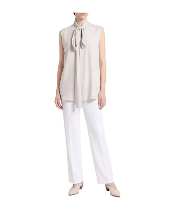 Brunello Cucinelli Solidcolor Sleeveless Lightweight Top