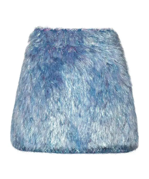 Dolce & Gabbana Multi-colored Plush Umbrella Skirt