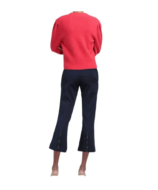 Marni Minimalist Stretch Flare Cropped Pants