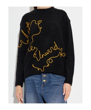ALLSAINTS Embroidered Crew Neck Sweater