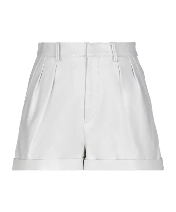 Isabel Marant Étoile Minimalist Solidcolor Leather Shorts
