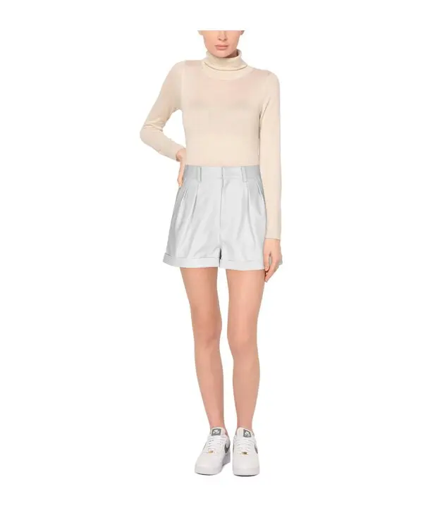 Isabel Marant Étoile Minimalist Solidcolor Leather Shorts