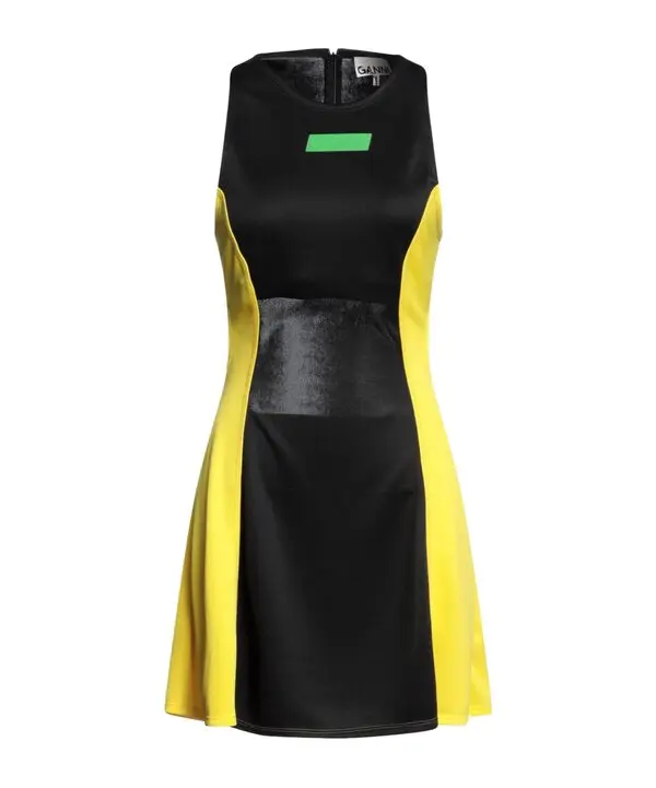 GANNI Sleeveless Two-tone Dress