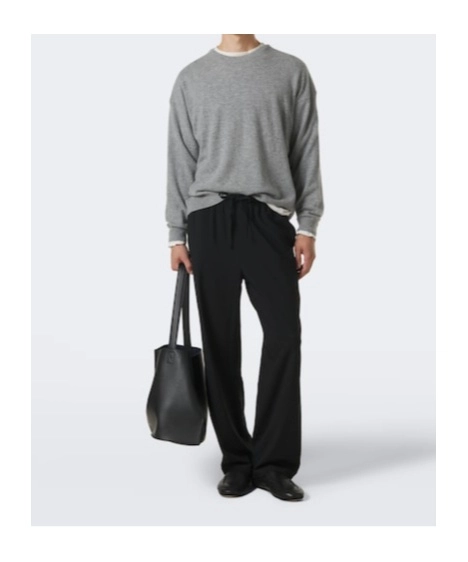 FRAME Drawstring Wool Casual Trousers