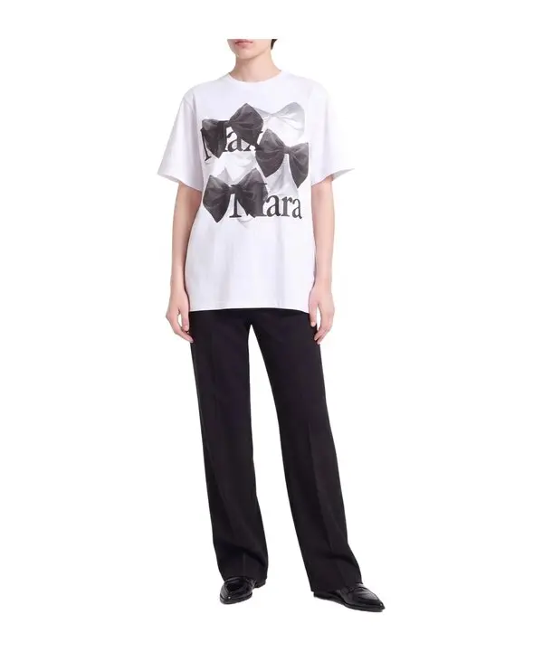 Max Mara Solid-color Printed T-shirt