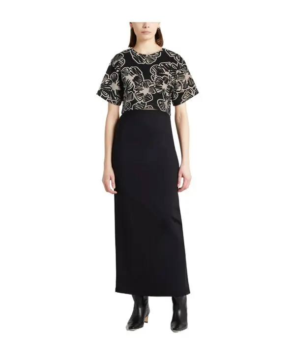 Max Mara Two-color Short-sleeved T-shirt