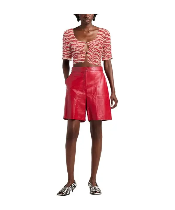 GANNI Two-tone Cropped Top