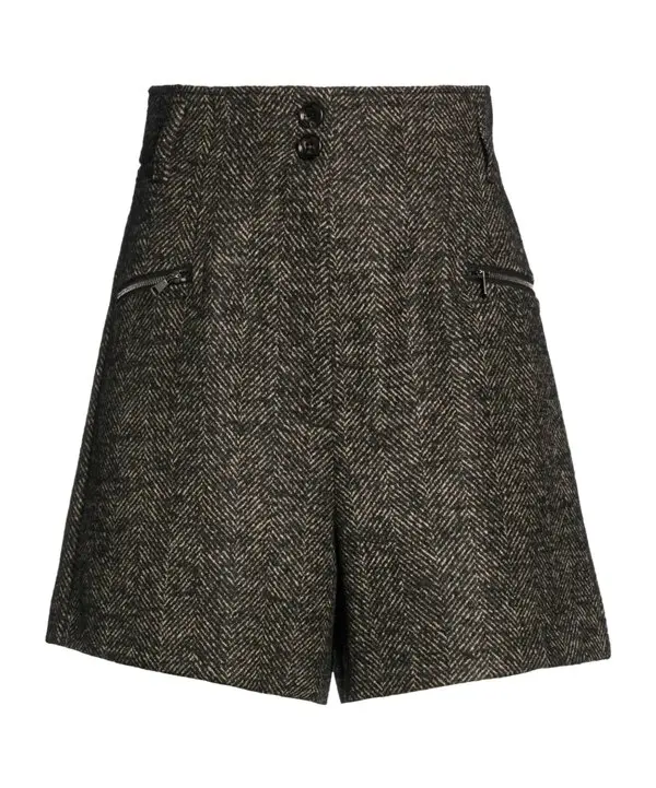 Max Mara Herringbone Shorts - Black