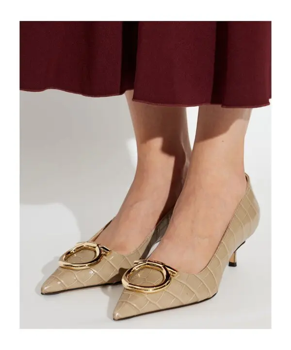FERRAGAMO Crocodile-print High Heels