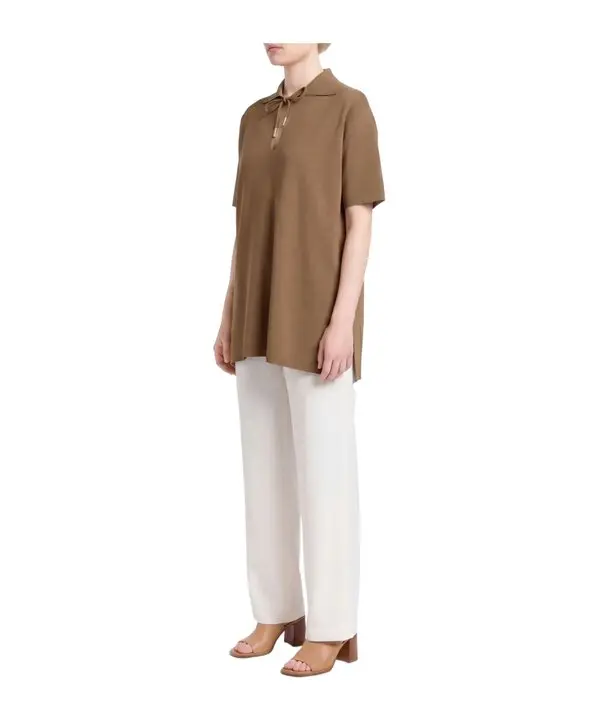 Max Mara Solid-color Short-sleeved T-shirt
