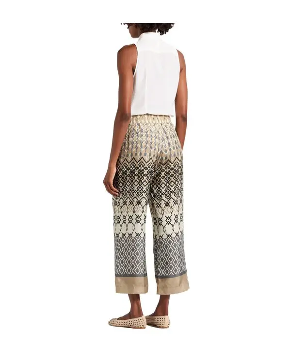 Brunello Cucinelli Multicolor Chiffon Sleep Trousers