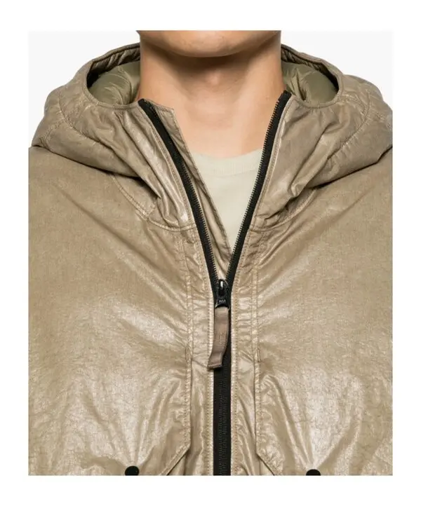 Stone Island Logo-patch Hooded Padded Jacket