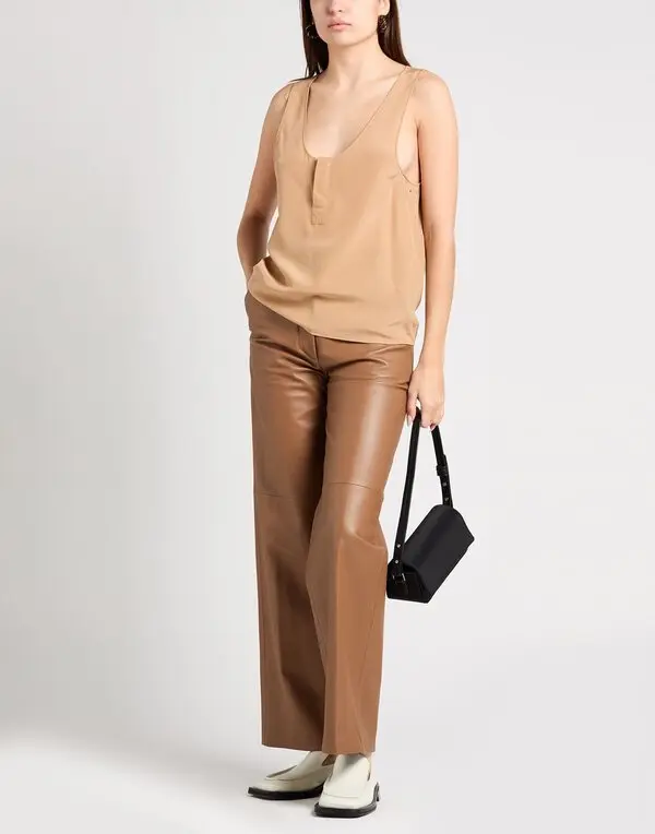 Saint Laurent Solid Color Sleeveless Top