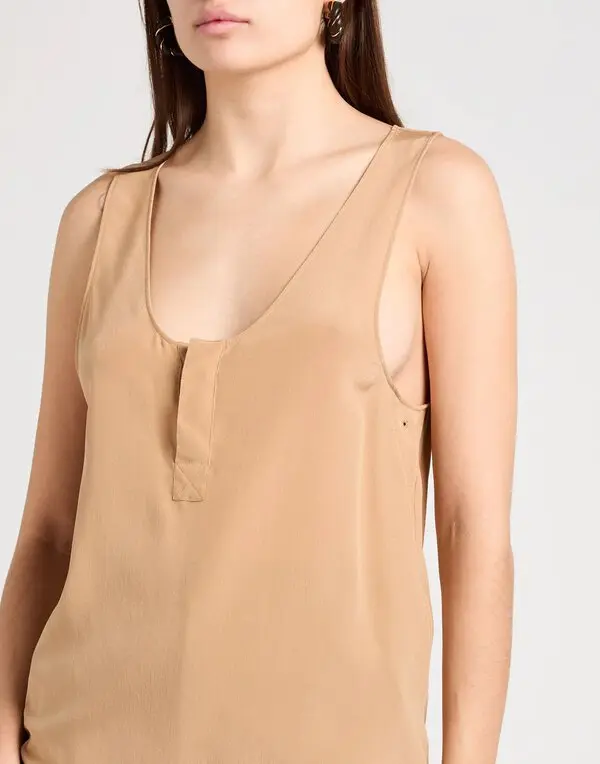 Saint Laurent Solidcolor Sleeveless Top