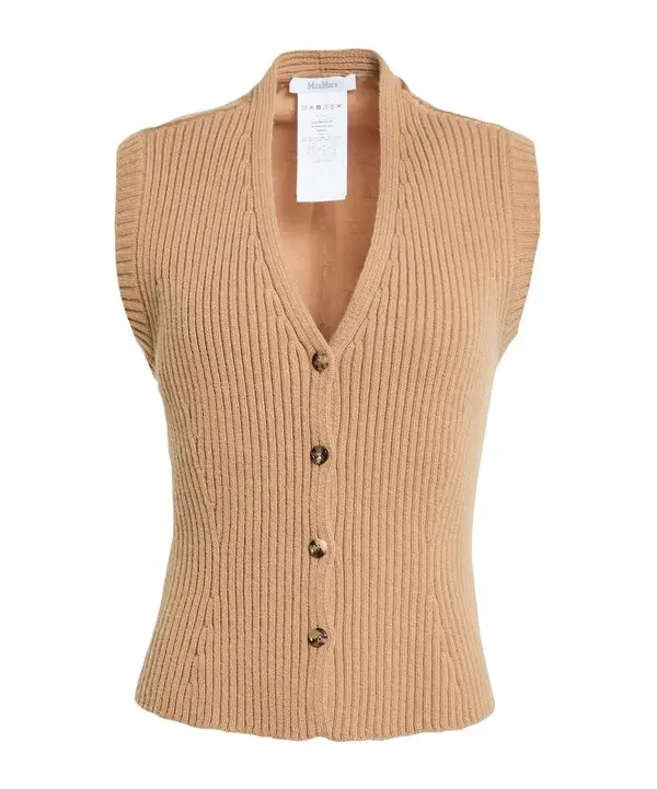 Max Mara Ribbed-knit Waistcoat
