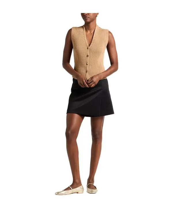 Max Mara Ribbed-knit Waistcoats