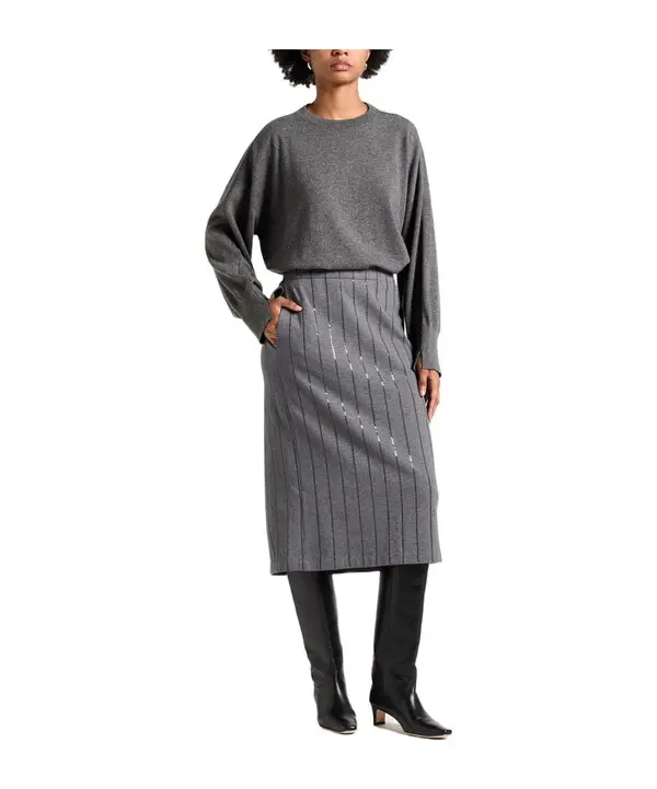 Brunello Cucinelli Thick Cashmere Knit Sweater