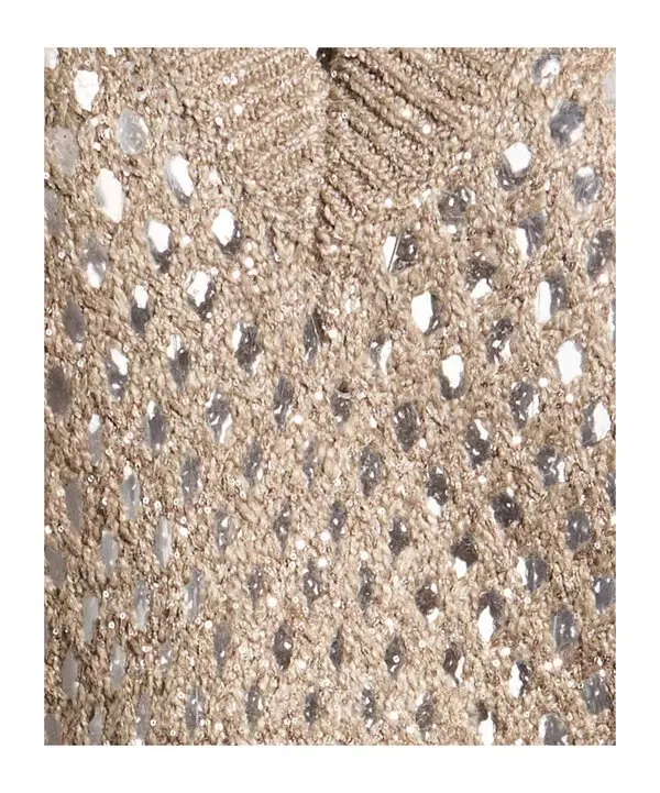 Brunello Cucinelli Solidcolor Vneck Sleeveless Knit Sweater