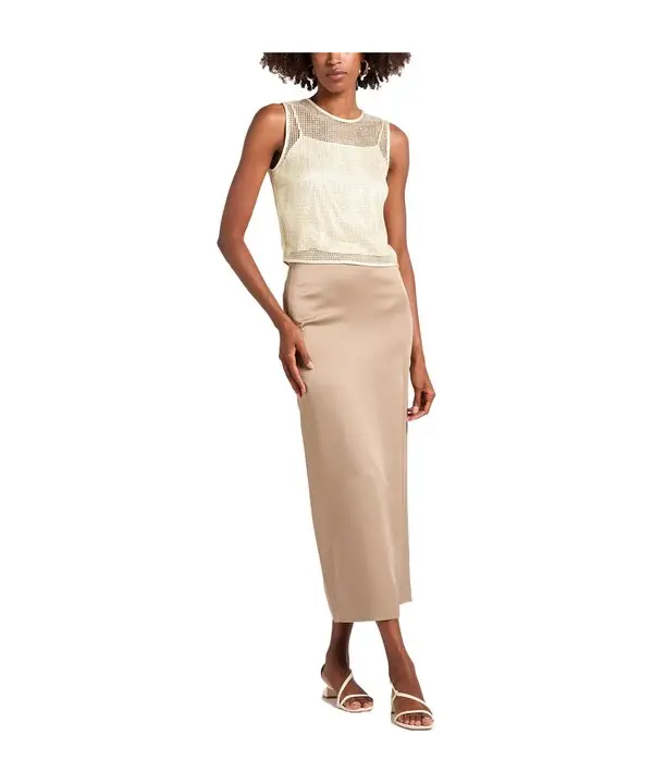 Brunello Cucinelli Solidcolor Satin Fitted Dress