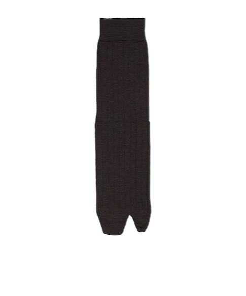 MAISON MARGIELA Long Ribbed Knit Socks - No
