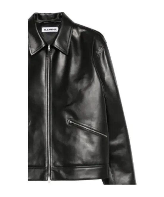 JIL SANDER Zip-up Leather Jacket