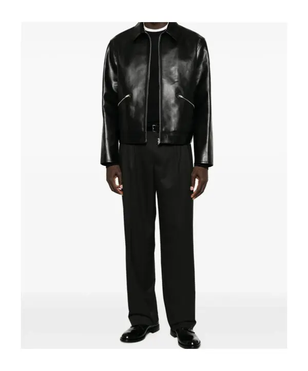JIL SANDER Zip-up Leather Jacket