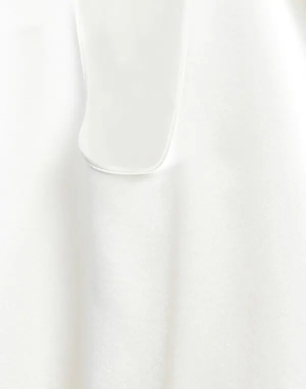 Saint Laurent Satin Sleeveless Top - White