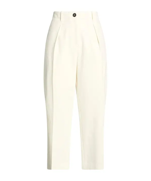 Brunello Cucinelli Minimalist Tapered Trousers - Ivory