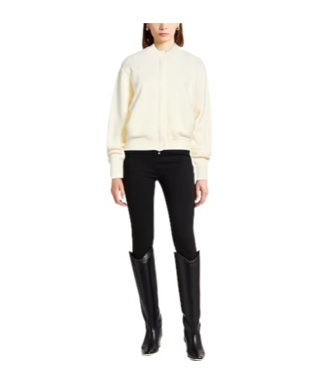 Max Mara Solidcolor Wool Knit Coat
